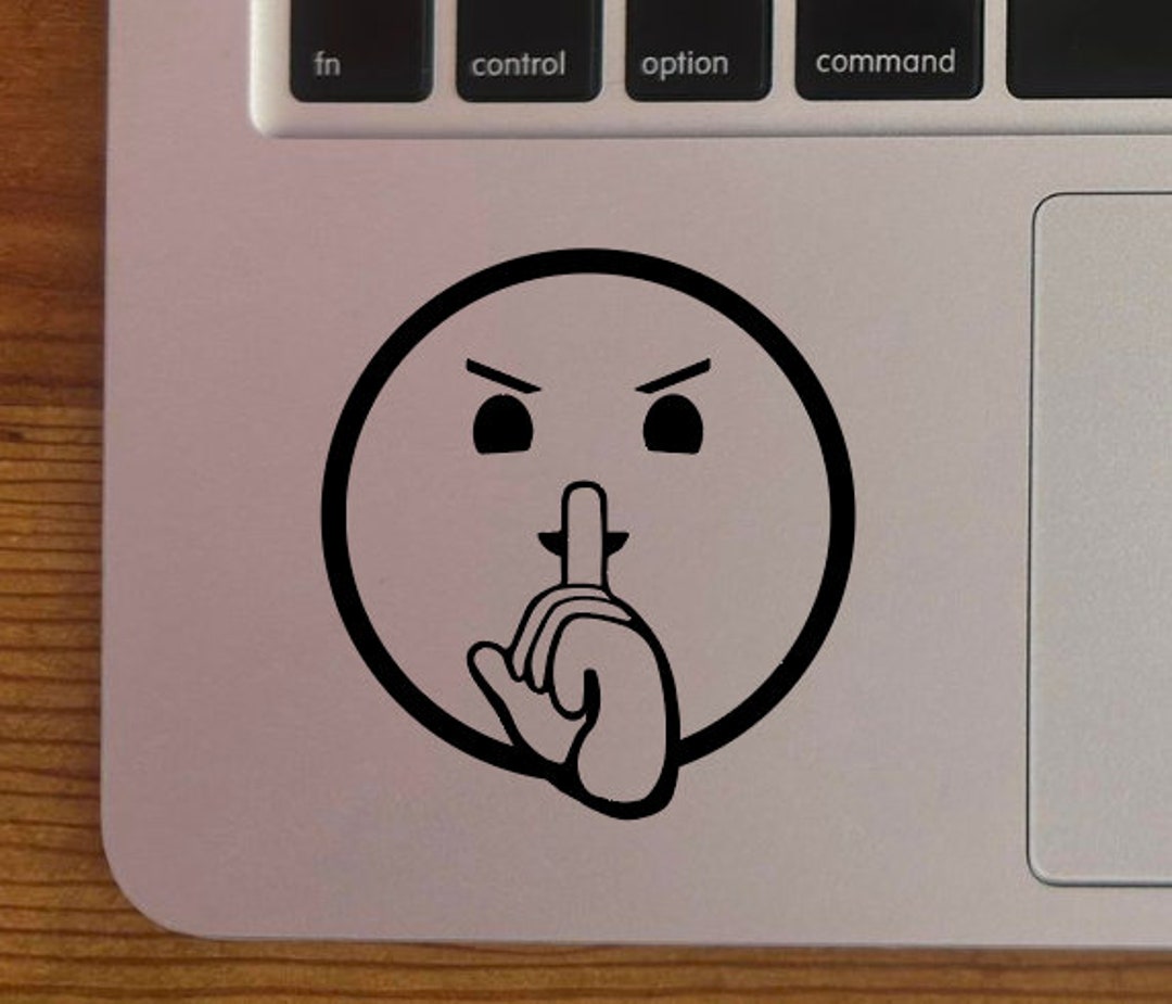 Quiet Emoji Decal | Shh Emoji | Sleeper Build Decal | Smiley Car ...