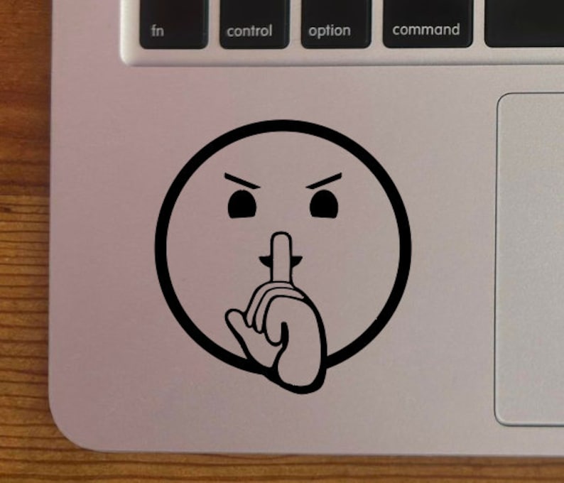 Quiet Emoji Decal | Shh Emoji | Sleeper Build Decal | Smiley Car ...