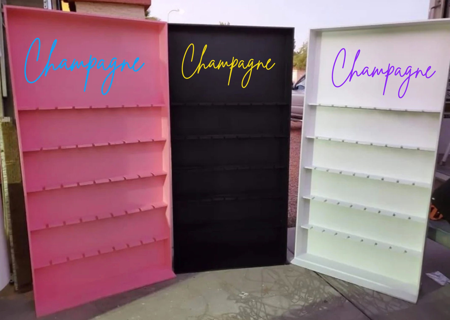 Champagne Decal | Champagne Sign | Celebration Wall Sticker | Event ...