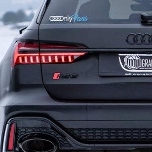 Audi Fans Car Decal | Audi Sticker | Onlyfans | Audi Emblem Logo | Onlyfans Sticker | JDM Decal ...