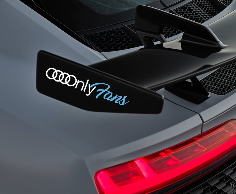 Audi Fans Car Decal Audi Sticker Onlyfans Audi Emblem Logo - Etsy