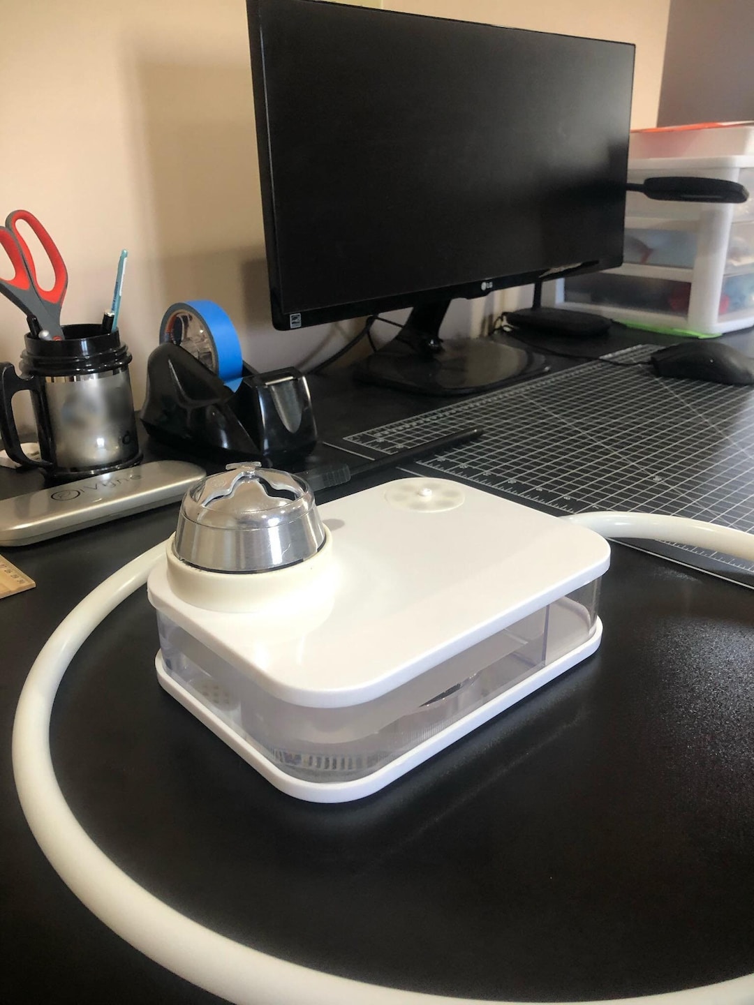 Portable Acrylic Box Hookah Set With LED Light | Compact Mini Hookah ...