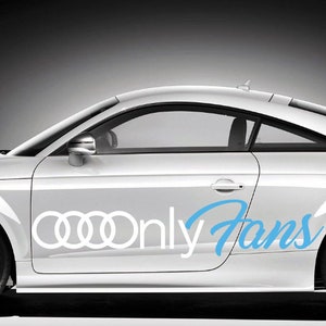 Audi Fans Car Decal | Audi Sticker | Onlyfans | Audi Emblem Logo | Onlyfans Sticker | JDM Decal ...