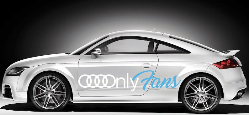 Audi Fans Car Decal | Audi Sticker | Onlyfans | Audi Emblem Logo ...