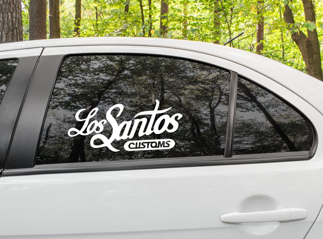 Los Santos Customs Decal Grand Theft Auto GTA Bumper Sticker Bennys ...