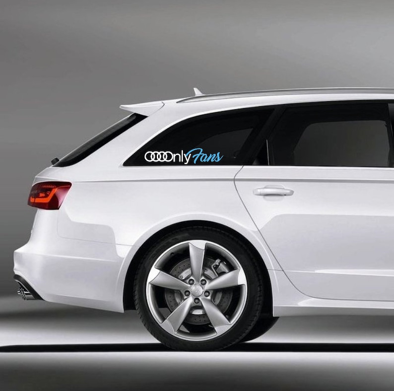Audi Fans Car Decal Audi Sticker Onlyfans Audi Emblem - Etsy