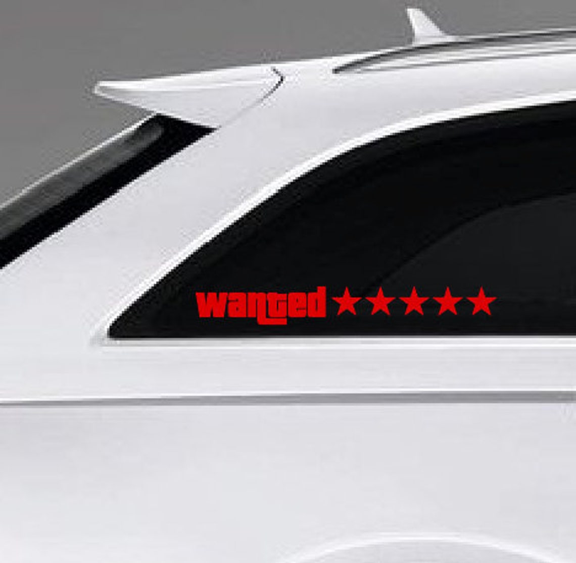 GTA Wanted Decal Five Stars Sticker Five Stars Wanted - Etsy