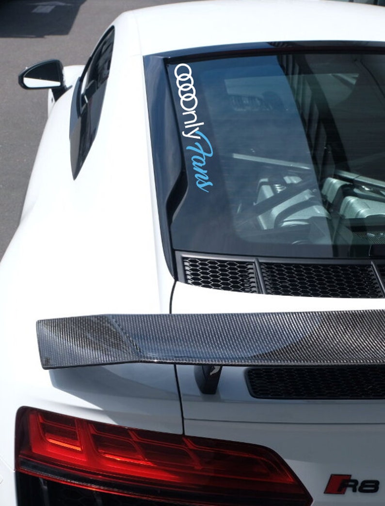 Audi Fans Car Decal Audi Sticker Onlyfans Audi Emblem - Etsy