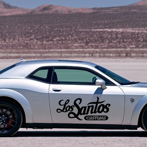 Los Santos Customs Decal Grand Theft Auto GTA Bumper Sticker Bennys ...