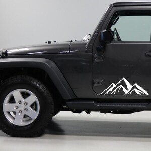 Mountain Range Decal Truck Sticker off Road SUV Nature Hiking Snowboard ...