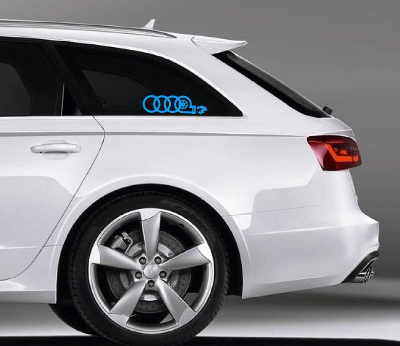 Turbo Audi Decal | Audi Emblem Logo | Vinyl Sticker | Laptop, Car ...