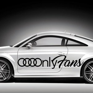 Audi Fans Car Decal | Audi Sticker | Onlyfans | Audi Emblem Logo | Onlyaudi | Bumper Sticker ...