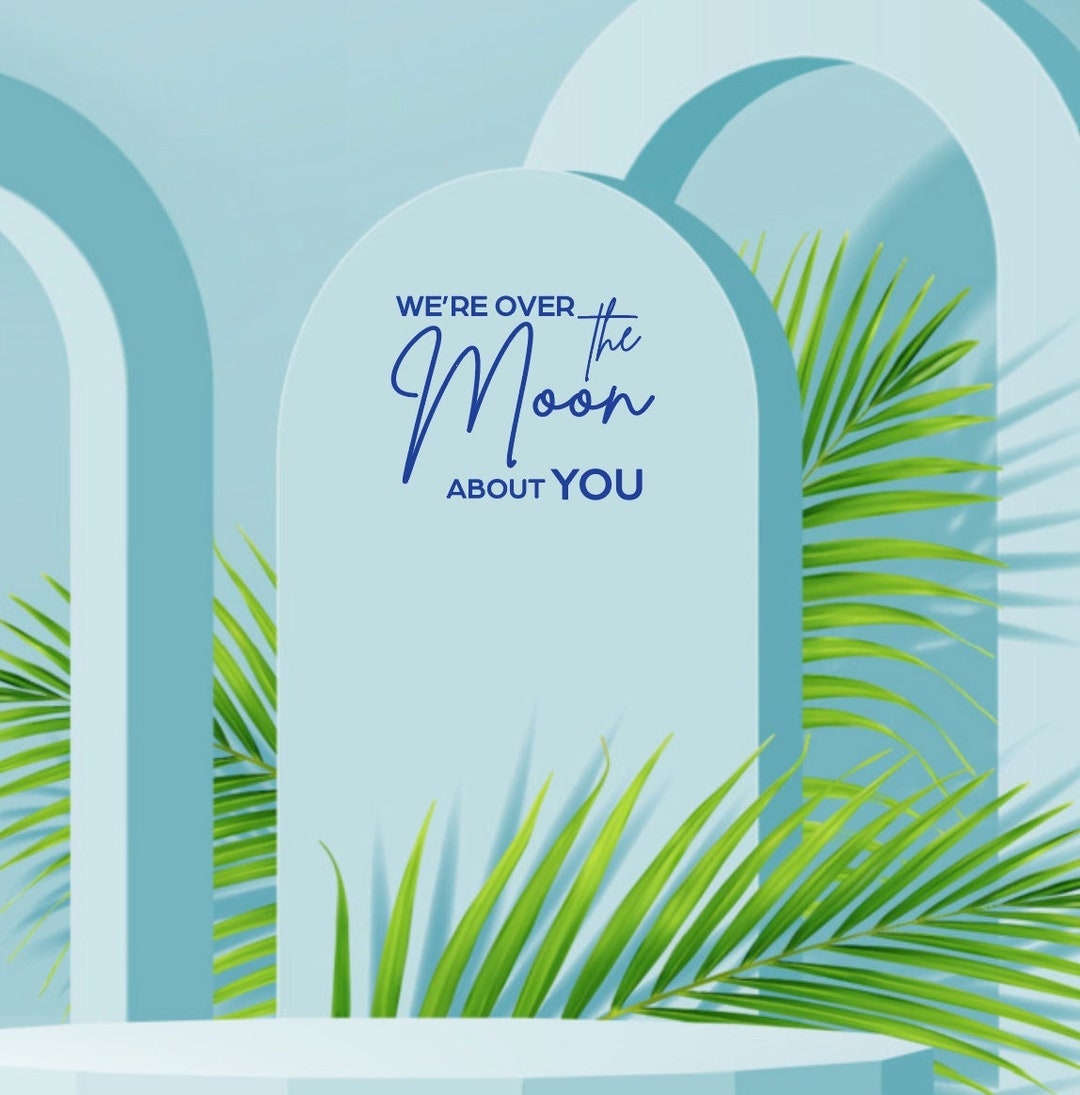 We're Over the Moon About You Decal | We're Over the Moon Sticker ...