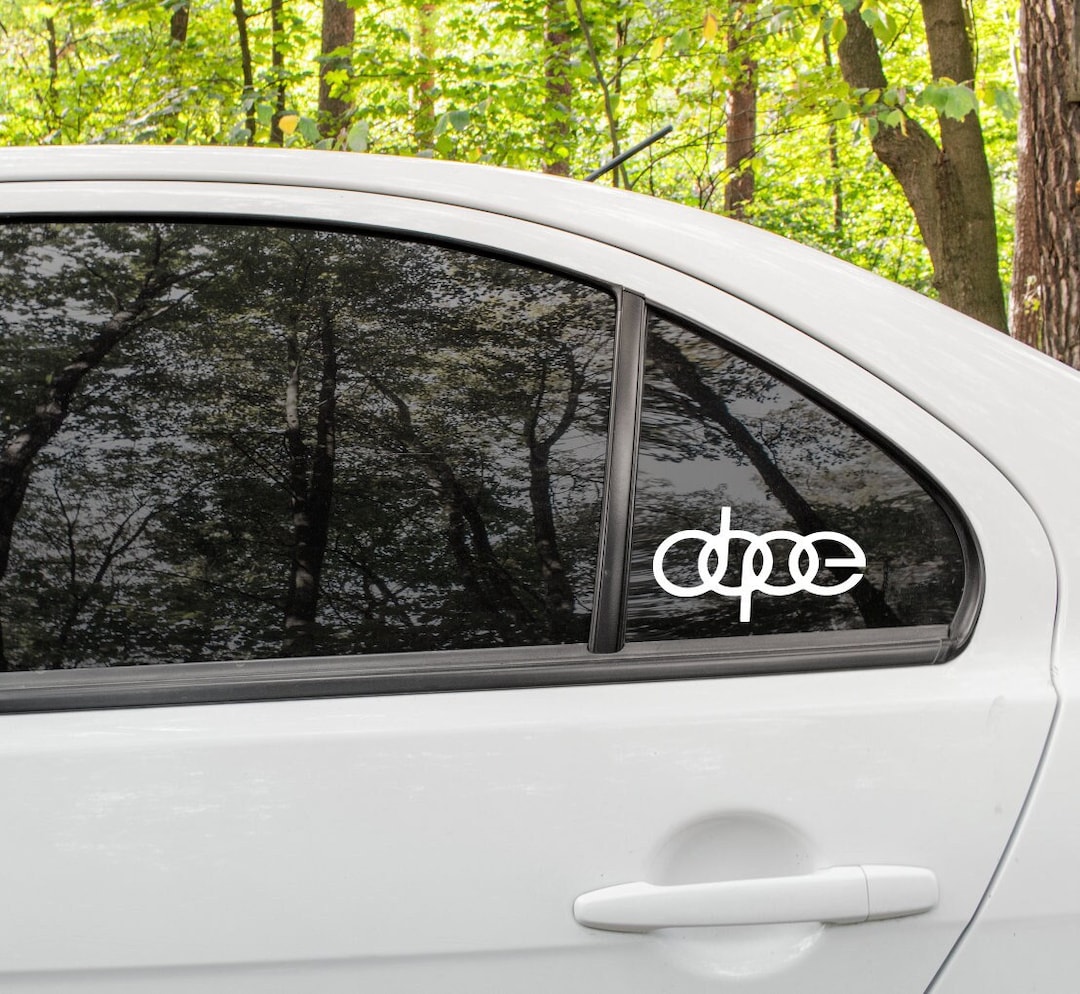 Dope Audi Decal | Audi Vinyl Sticker | Audi Emblem Logo | - Etsy