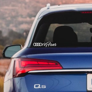 Audi Fans Car Decal | Audi Sticker | Onlyfans | Audi Emblem Logo | Onlyaudi | Bumper Sticker ...