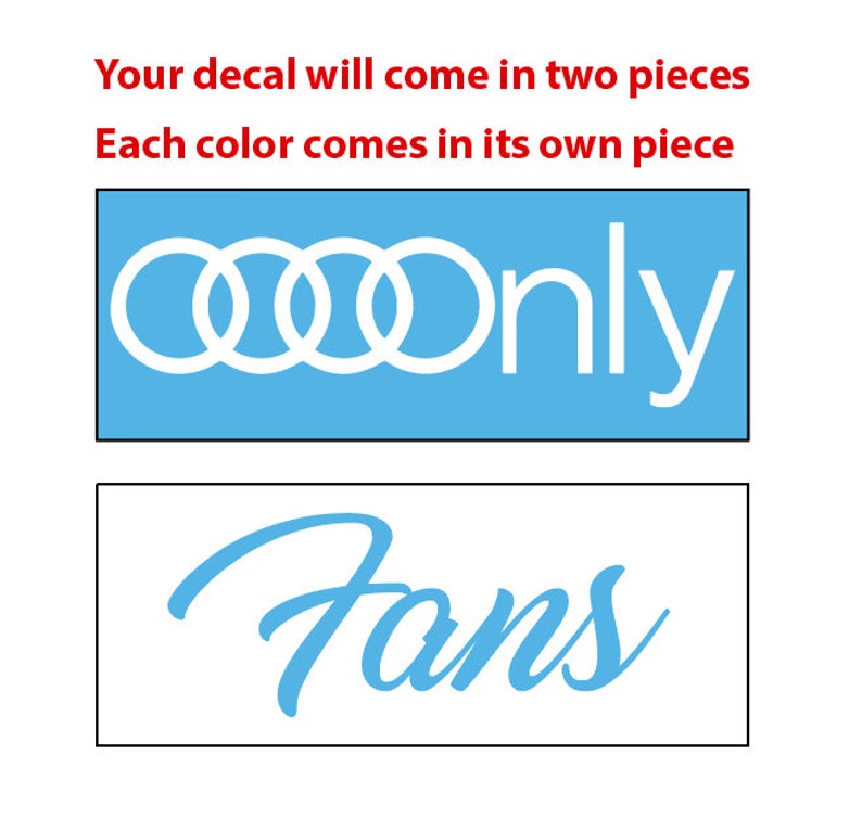 Audi Fans Car Decal Audi Sticker Onlyfans Audi Emblem - Etsy