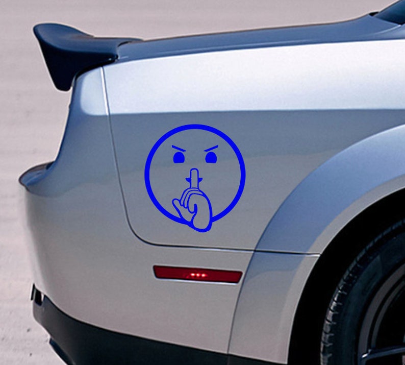 Quiet Emoji Decal Shh Emoji Sleeper Build Decal Smiley - Etsy