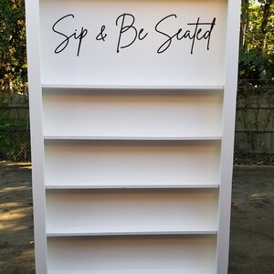 Sip & Be Seated Decal | Champagne Wall Sticker | Sip and Be Seated ...