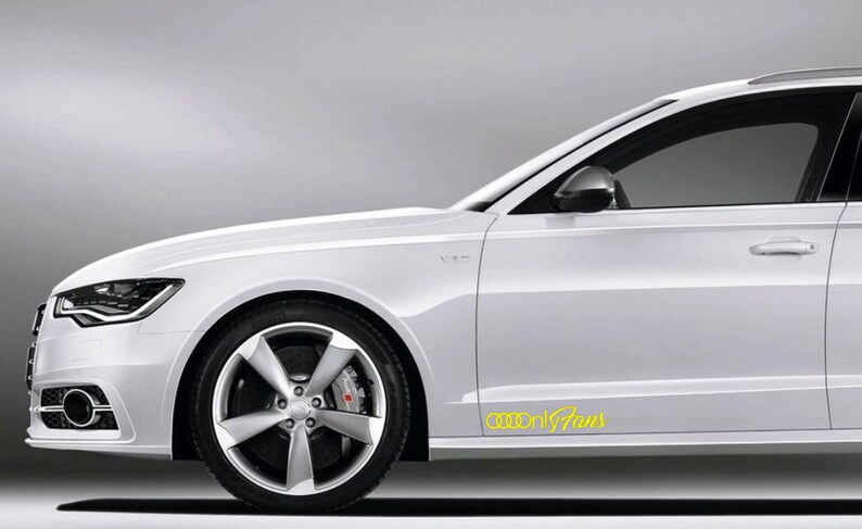 Audi Fans Car Decal Audi Sticker Onlyfans Audi Emblem - Etsy