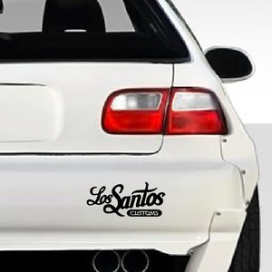 Los Santos Customs Decal Grand Theft Auto GTA Bumper Sticker Bennys ...