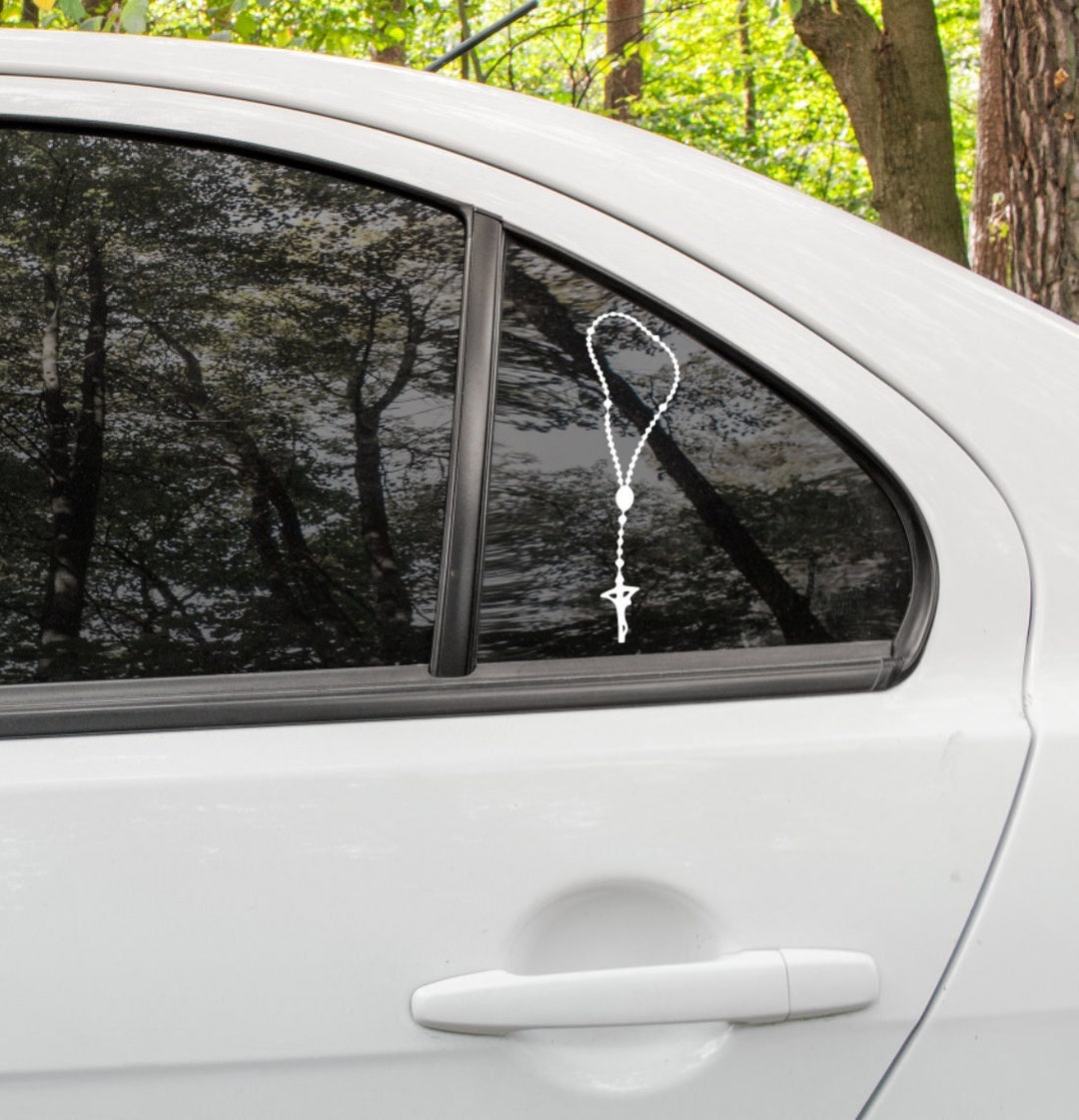 Rosary Decal | Prayer Beads | Religion Sticker | Catholic | Jesus ...