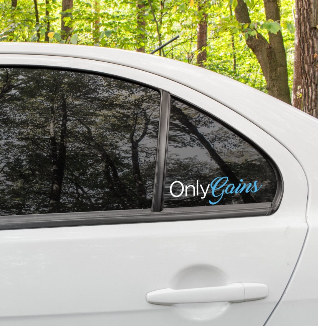 Onlygains Decal Humor Gym Sticker Onlyfans Parody Workout Fitness ...