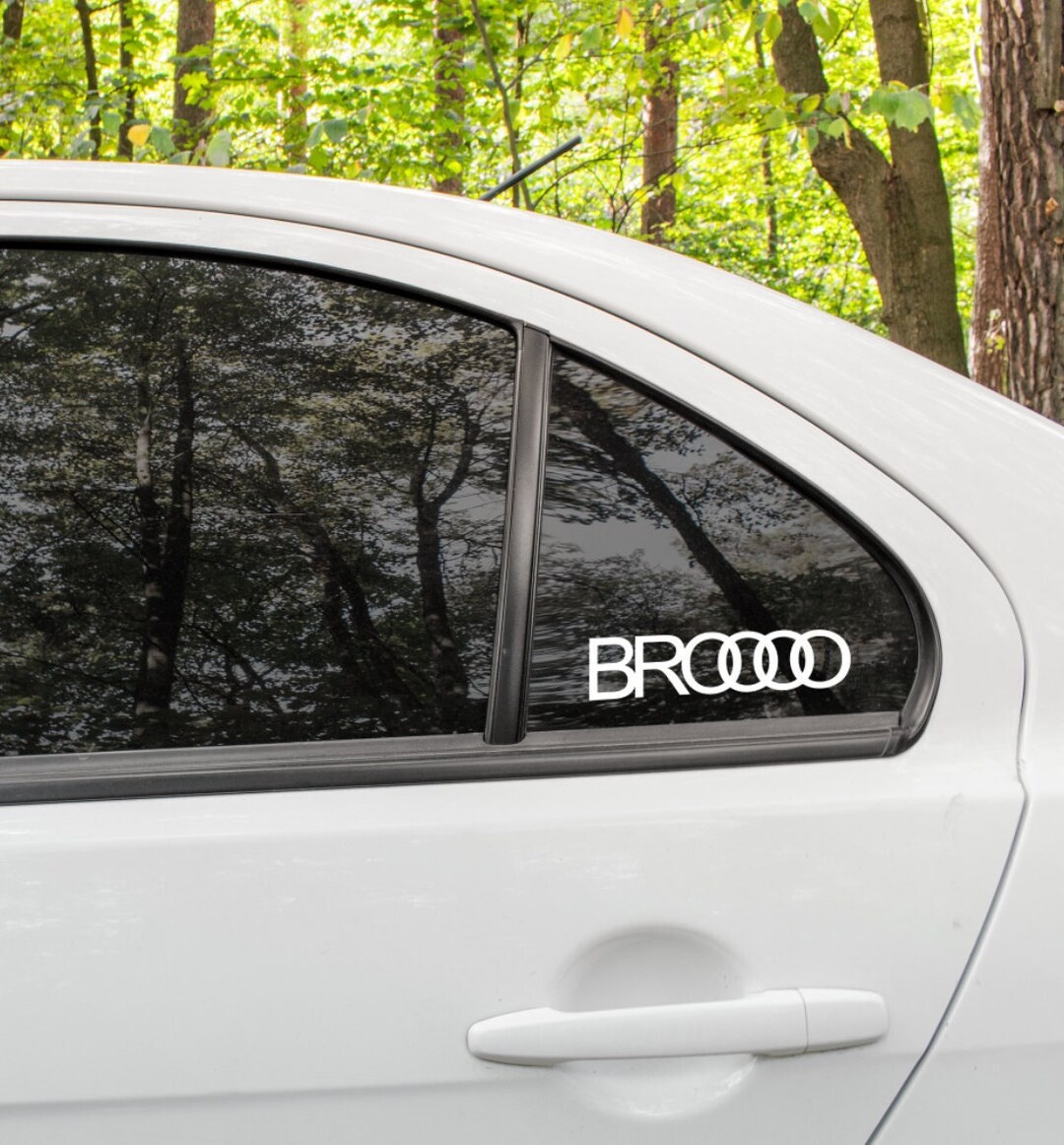 Bro Audi Decal | Audi Emblem Logo | Audi Bro Vinyl Sticker | - Etsy