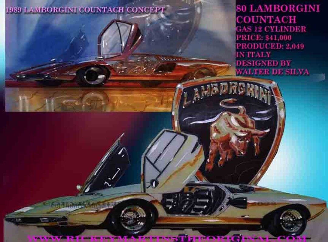 80 Lamborghini Countach - Etsy