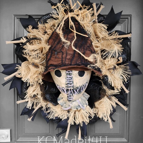 Scarecrow Wreath - Etsy