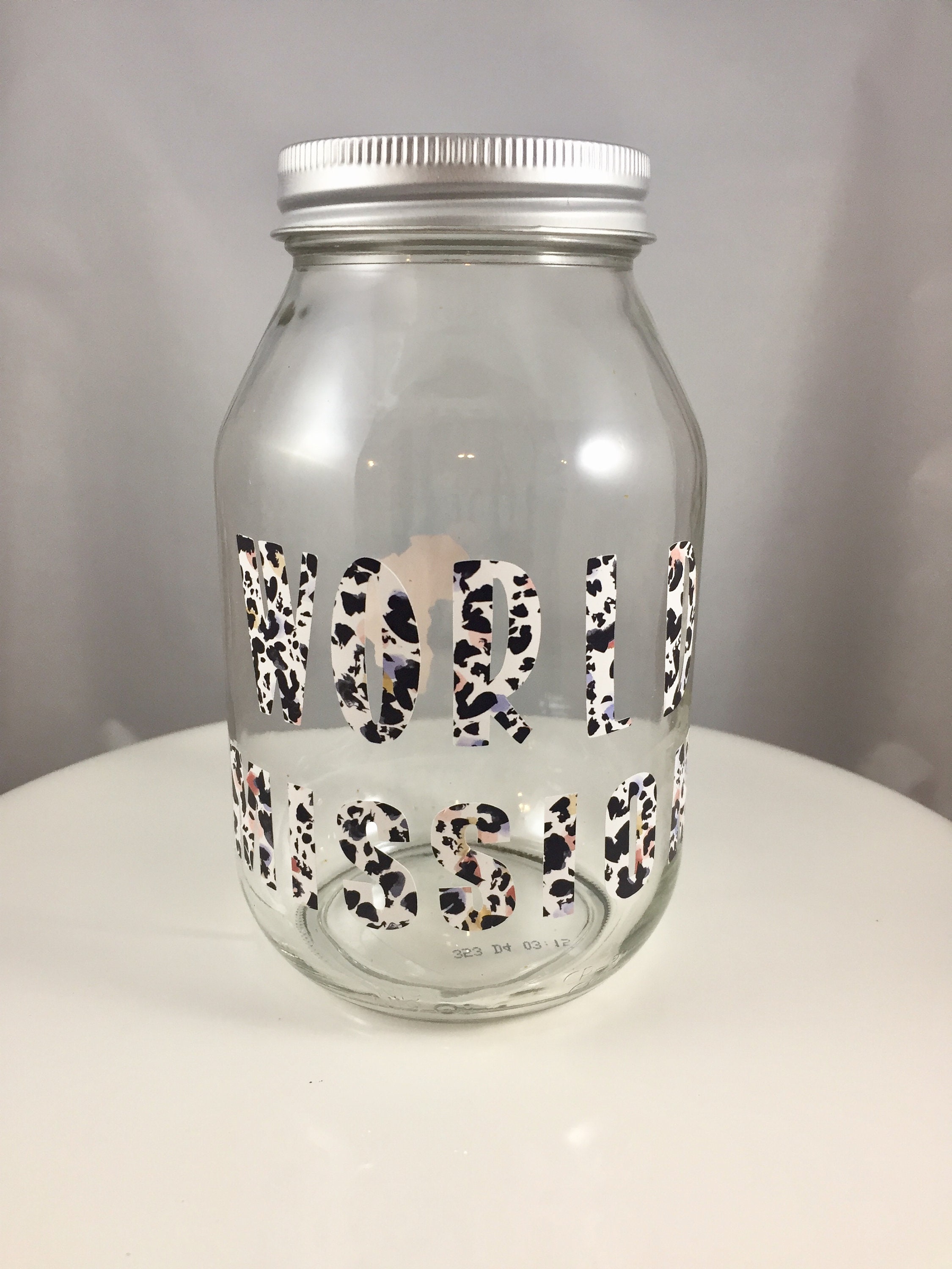 World Missions Jar (shown With Africa on Back) - Etsy