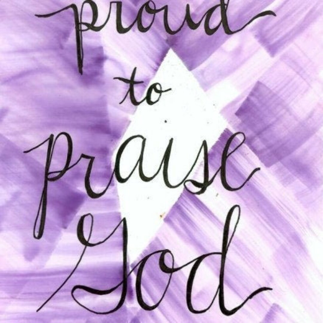 Purple Praise Notecard - Etsy
