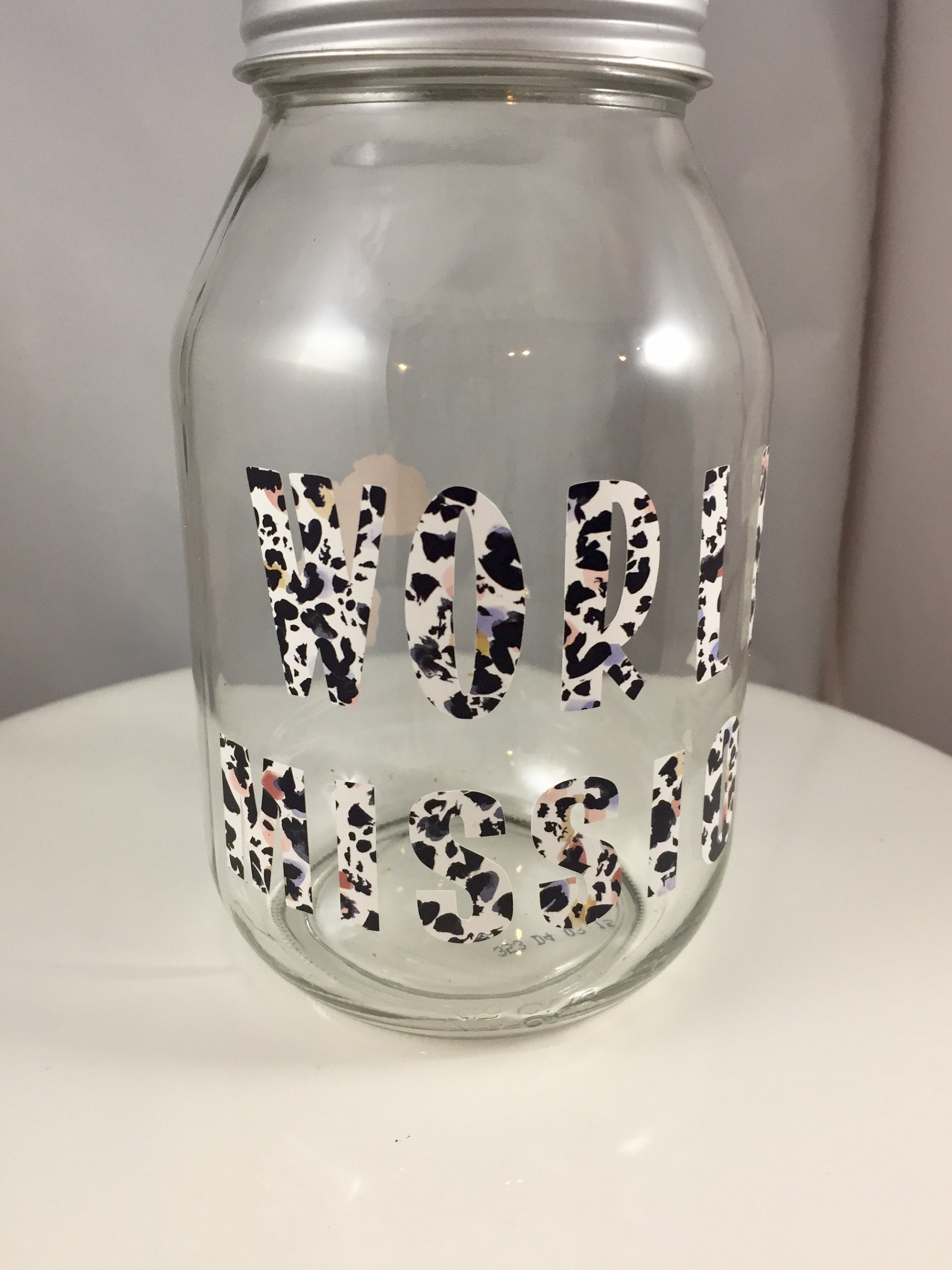 World Missions Jar (shown With Africa on Back) - Etsy