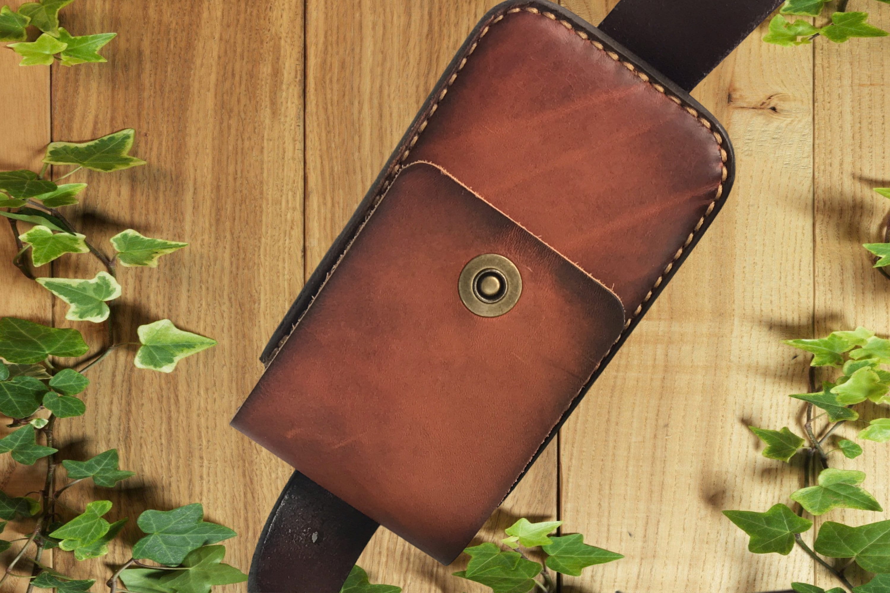 Leather Phone Case for Belt. Leather Phone Holster. iPhone Holster ...