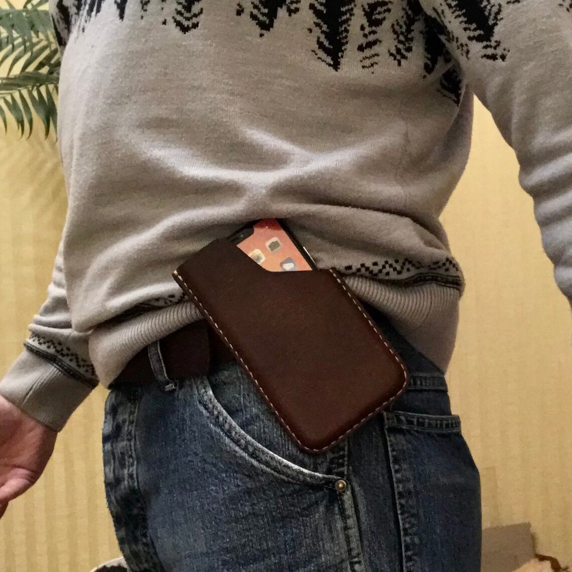 Custom Sized Cell Phone Holster FREE PERSONALIZATION | Etsy