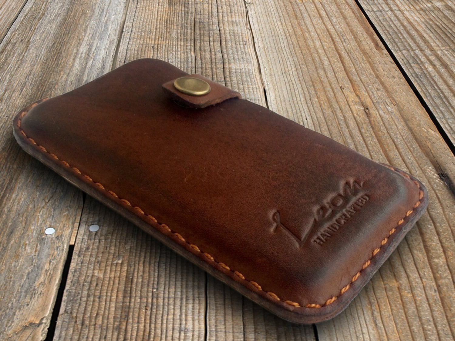 Heavy Duty Leather Smartphone Case Made of Genuine Leather - Etsy