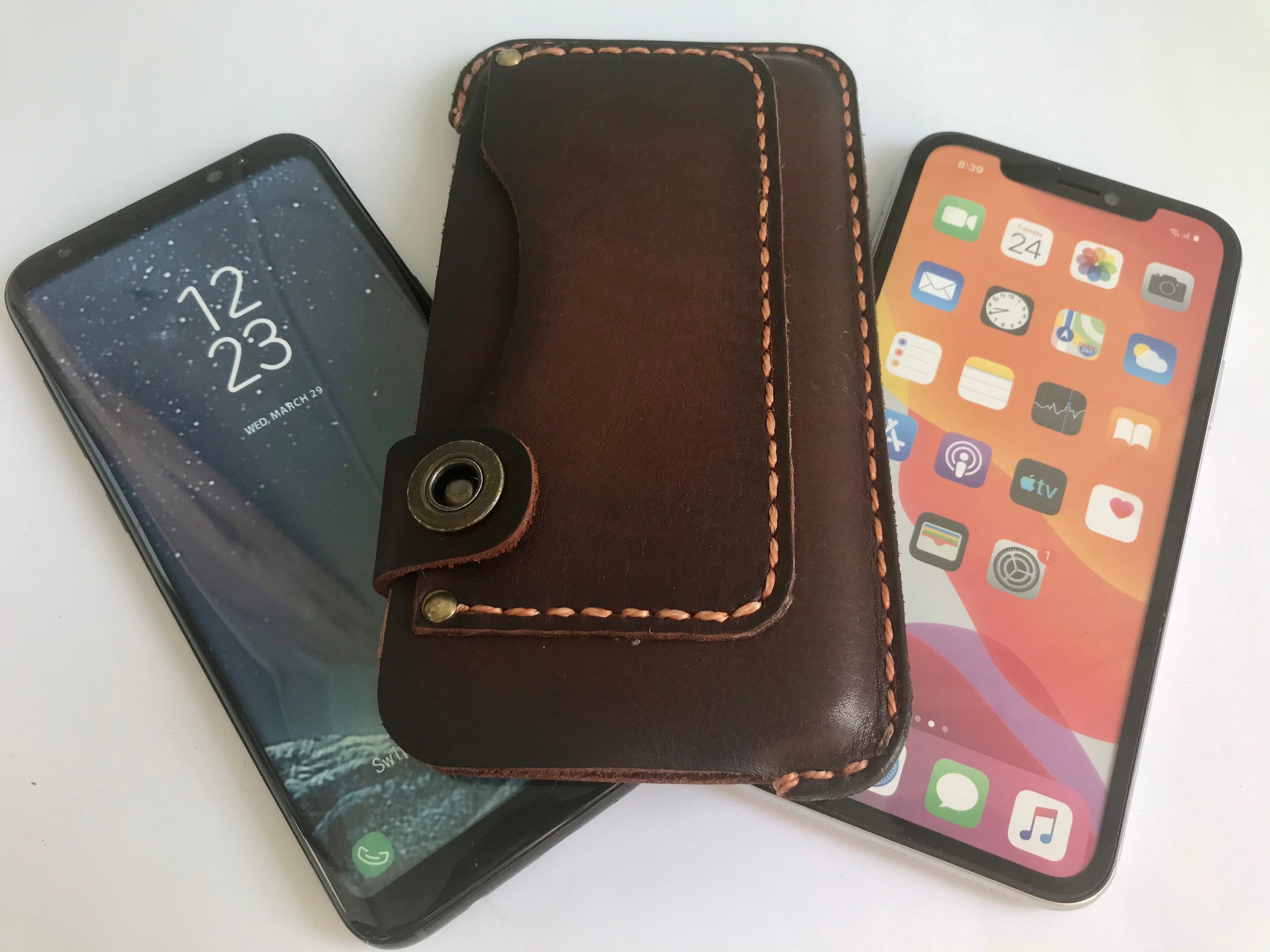 Case for Iphone Huawei Xiaomi & Samsung Made of Genuine - Etsy