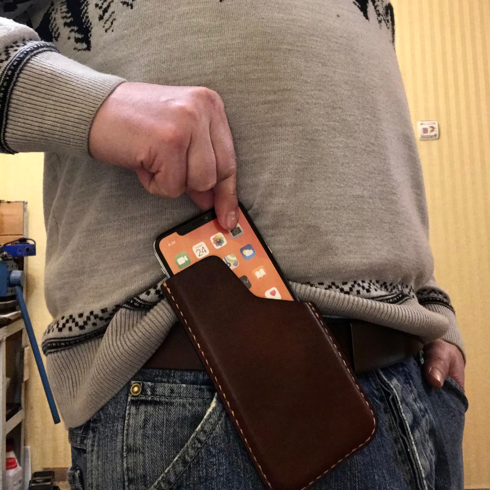 Custom Sized Cell Phone Holster FREE PERSONALIZATION | Etsy