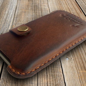 Heavy Duty Leather Smartphone Case, Made of Genuine Leather With a Belt ...