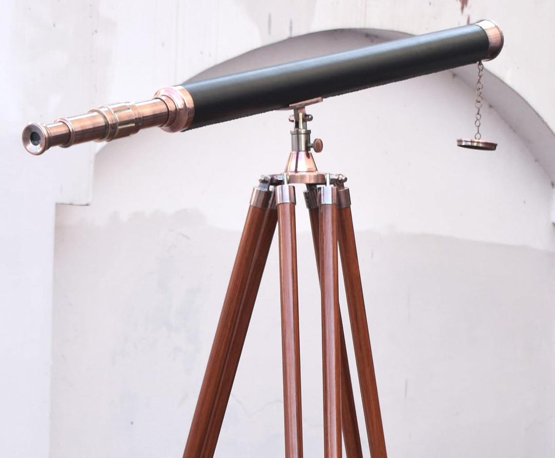 39" Retro Single Barrel Sailor Spyglass Marine Telescope Copper Antique ...