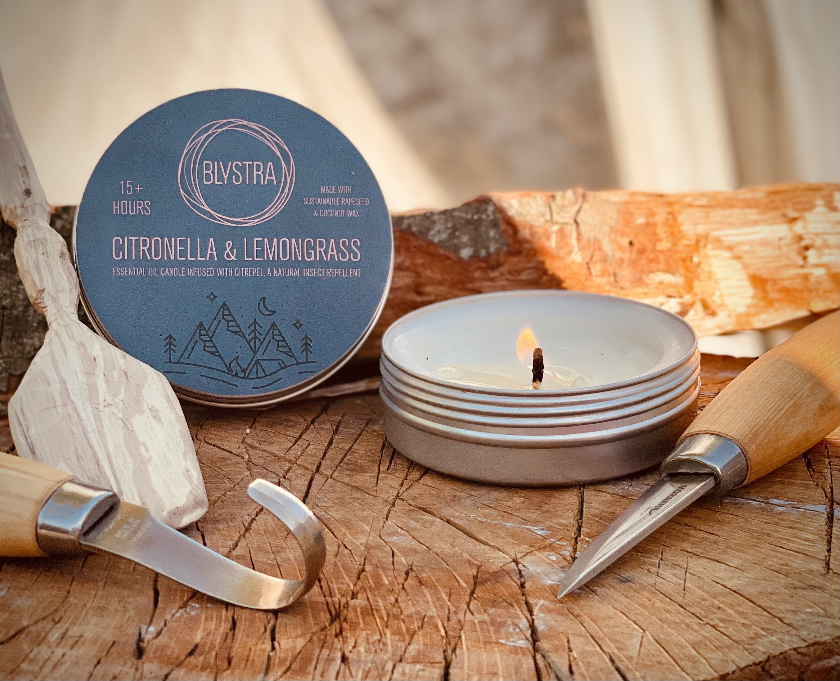 Bushcraft Gift Set Camping Candle With Pinecone Fire Starters - Etsy