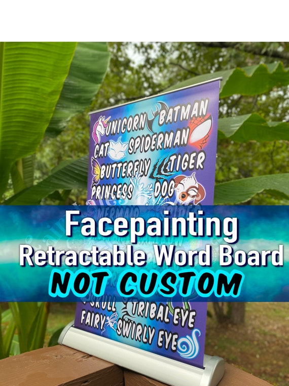 Vinyl Word Board Portable Durable Retractable Tabletop - Etsy