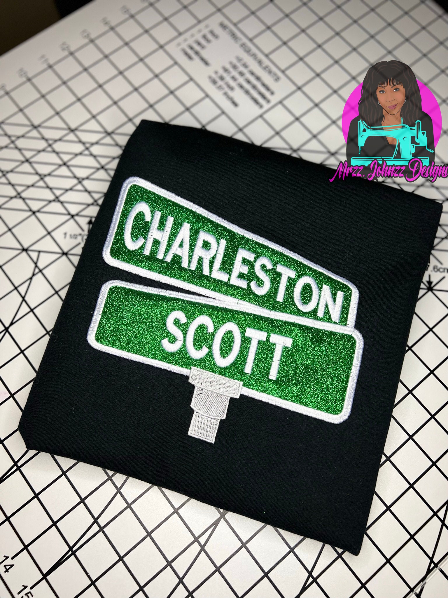 Street Sign T-shirt| Personalized Embroidered | Black | Unisex - Etsy