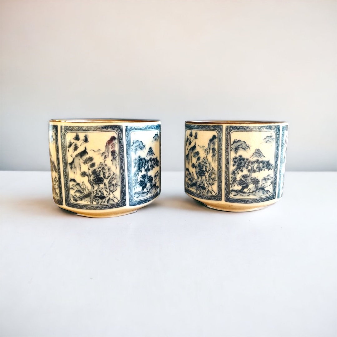 RARE Japanese Toscany Collection by Seiryu Teacups Set of 2 - Etsy