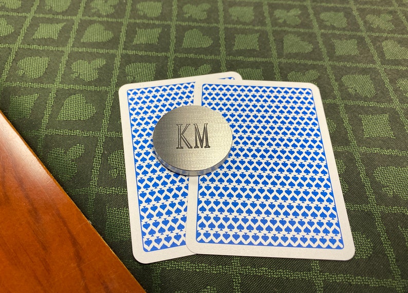 American Flag Poker Card Protector – Personalized Stainless Steel Card ...