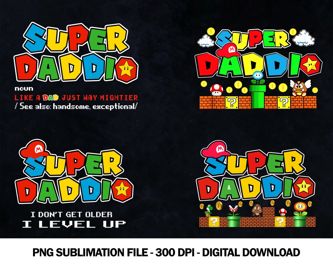 Super Daddio Bundle PNG File Happy Fathers Day Png Funny Dad - Etsy UK