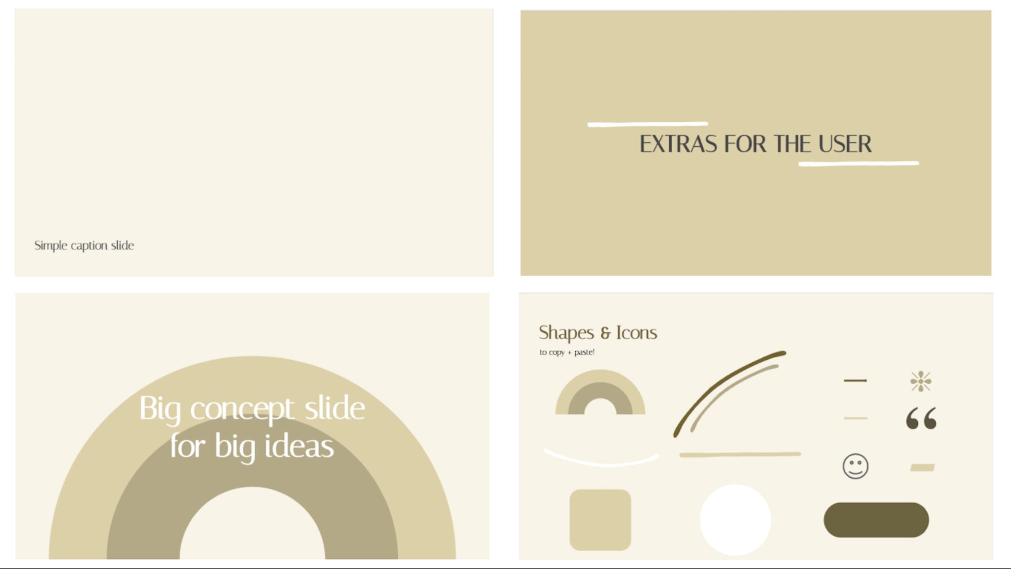 Neutral Light: minimalist Google Slides Template Instant | Etsy