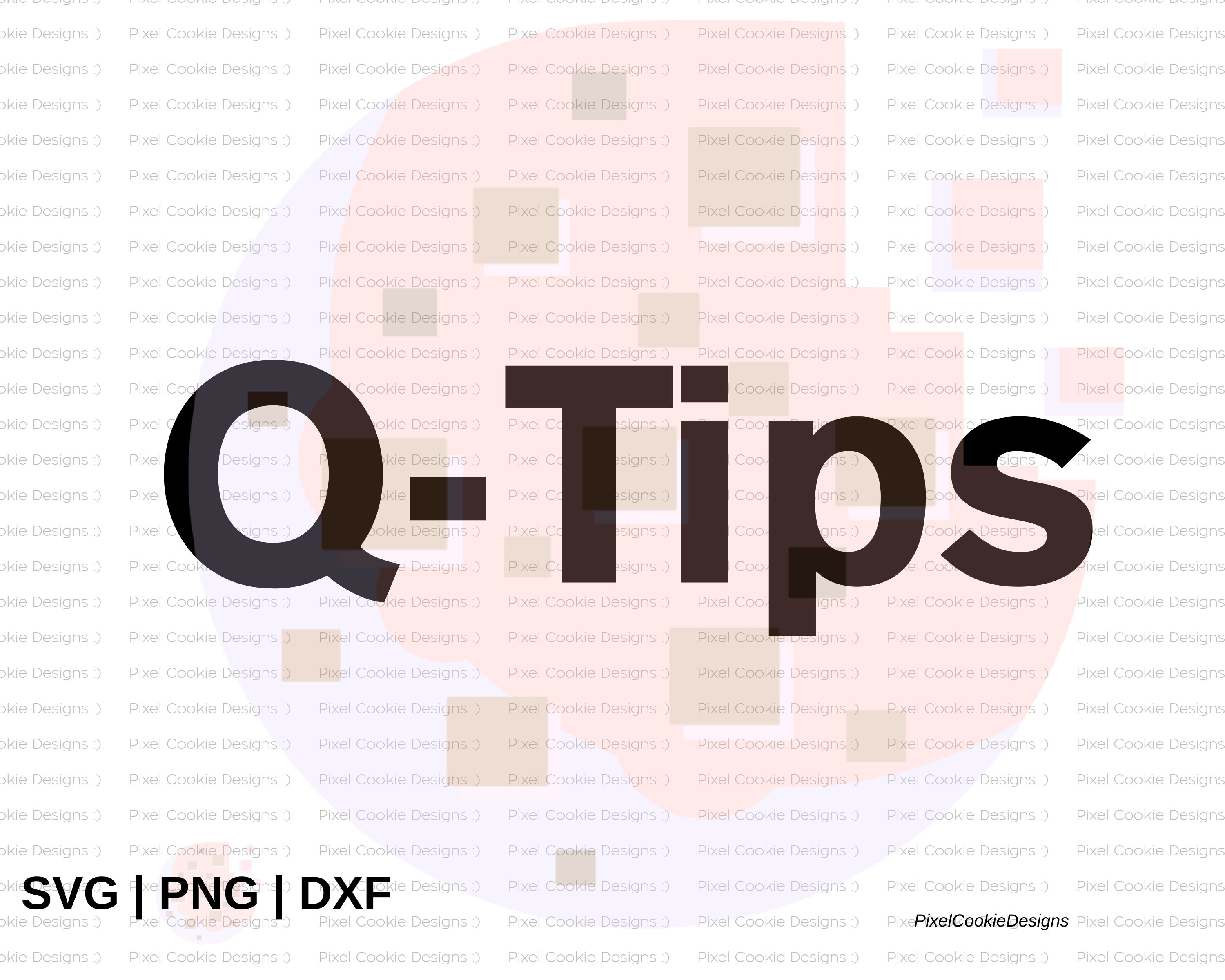 Q-tips SVG PNG DXF for Cricut or Silhouette - Etsy