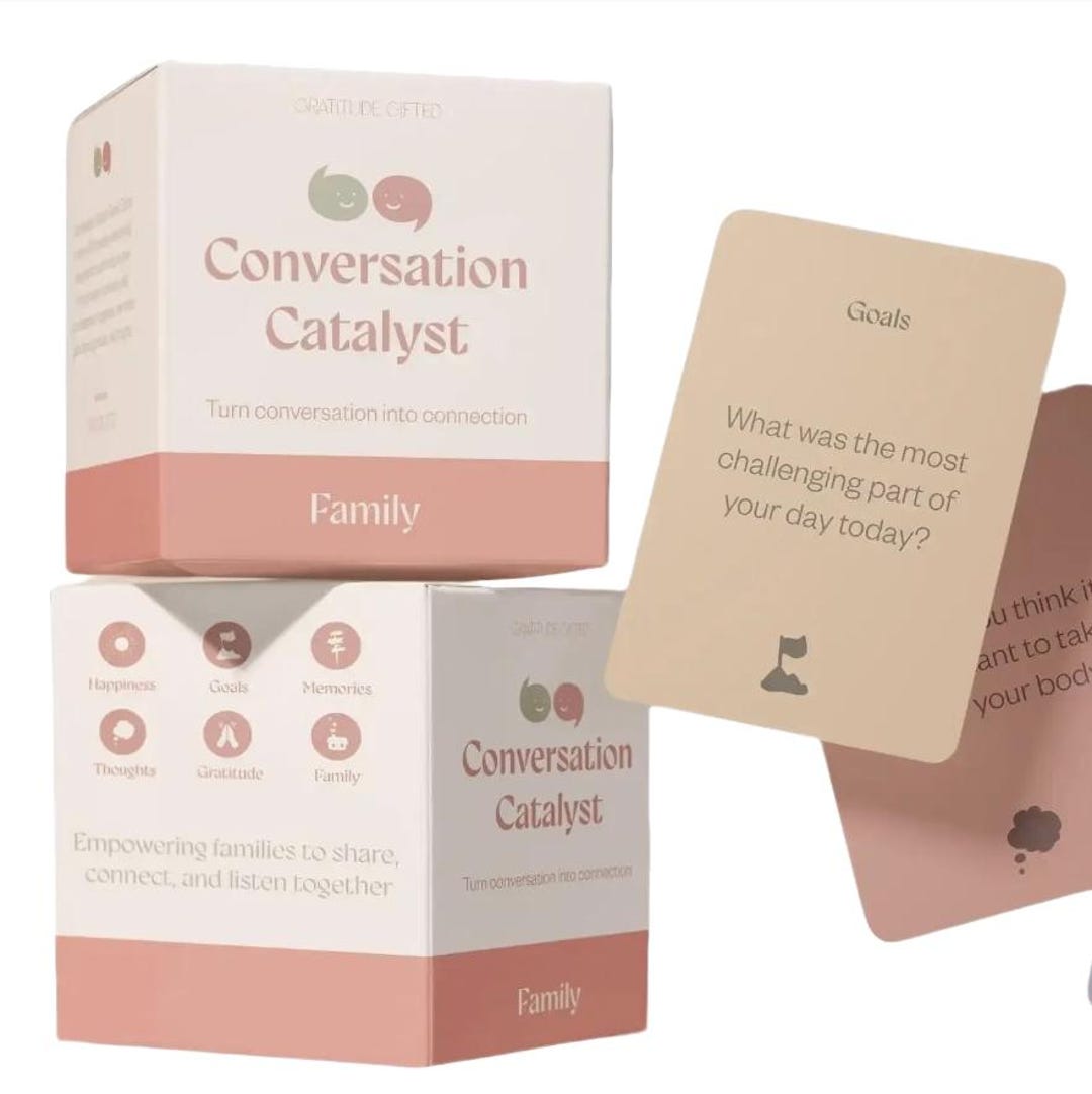Family Card Games Conversation Cards for Family, Table Topics for Kids ...