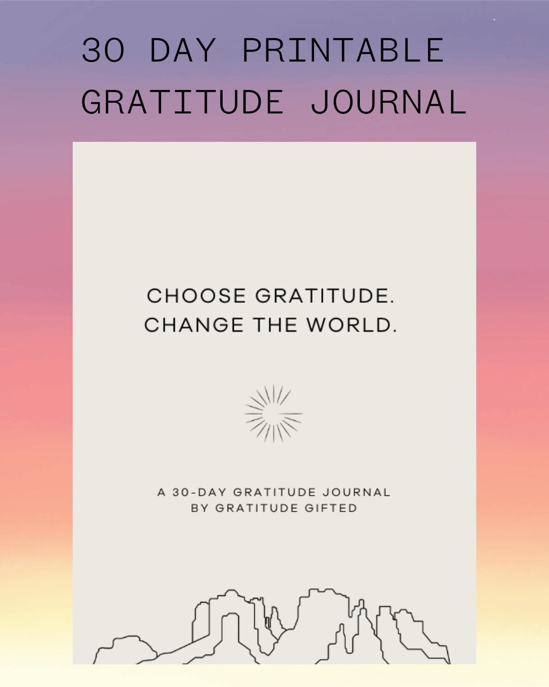 30-day Gratitude Journal: Daily Reflection Prompts (digital Download ...