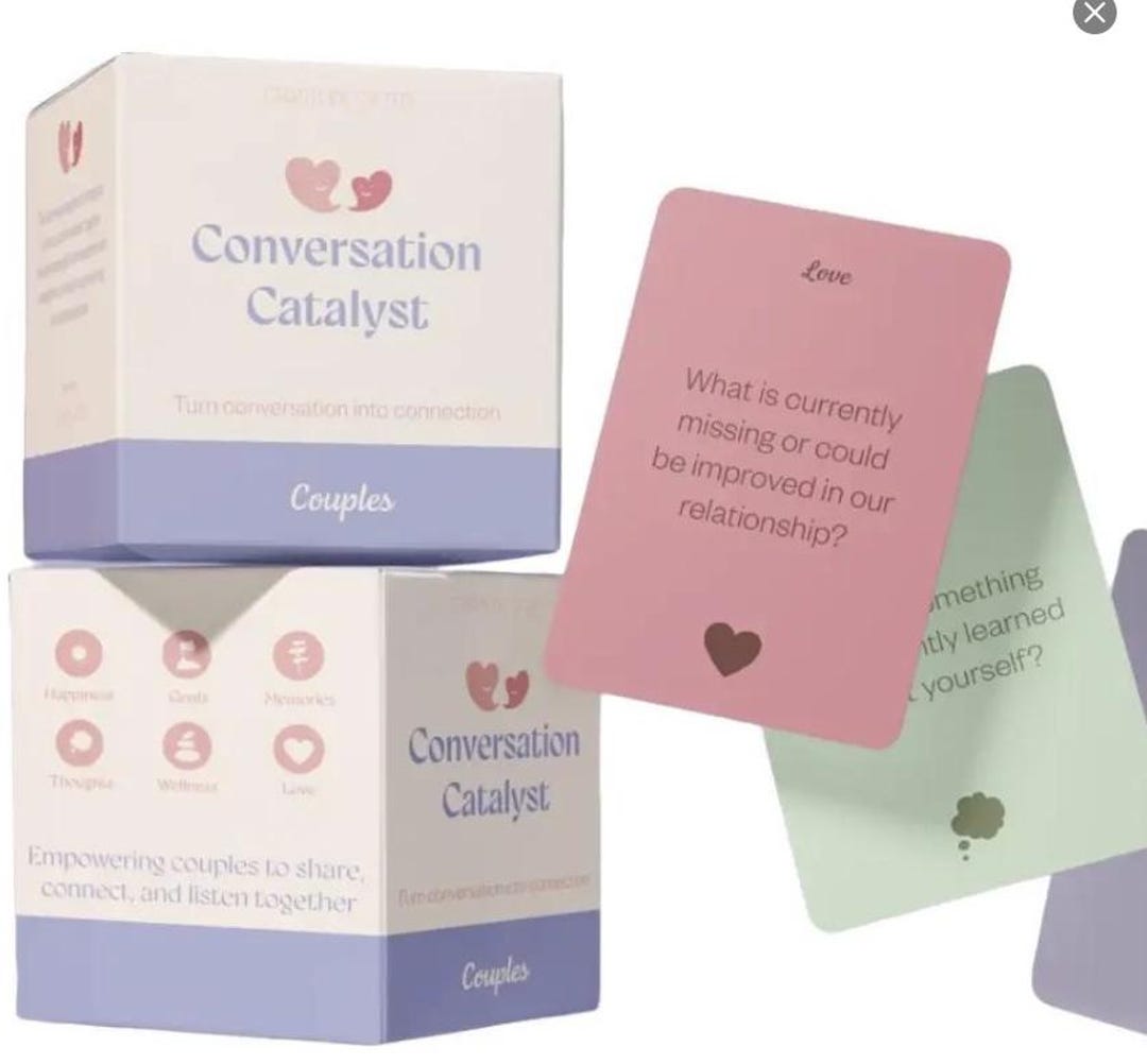 Conversation Starter Cards for Couples: 150 Relationship Prompts (PDF ...